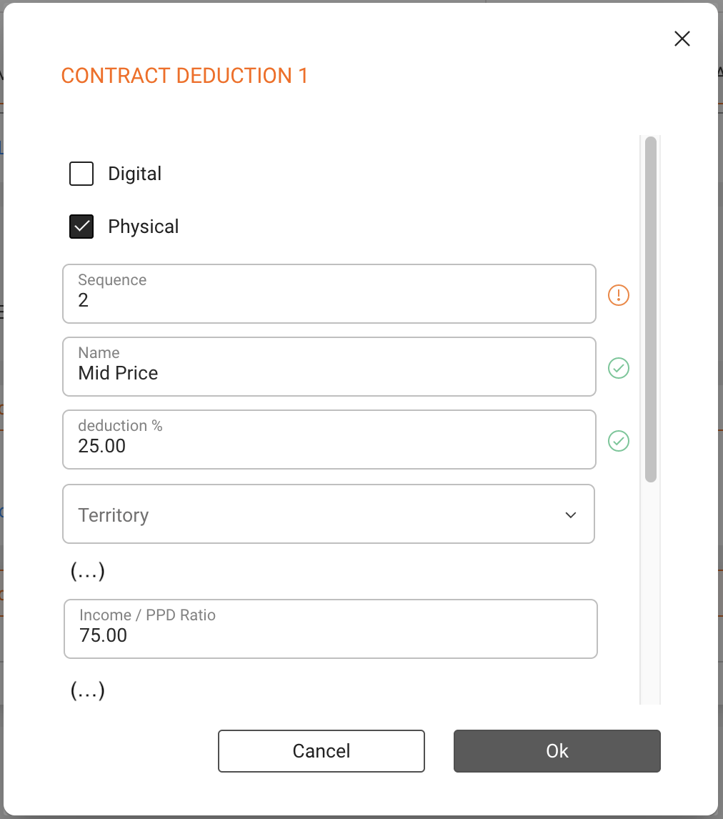 Setting Contracts with Mid-Price / Budget Price Conditions – Details