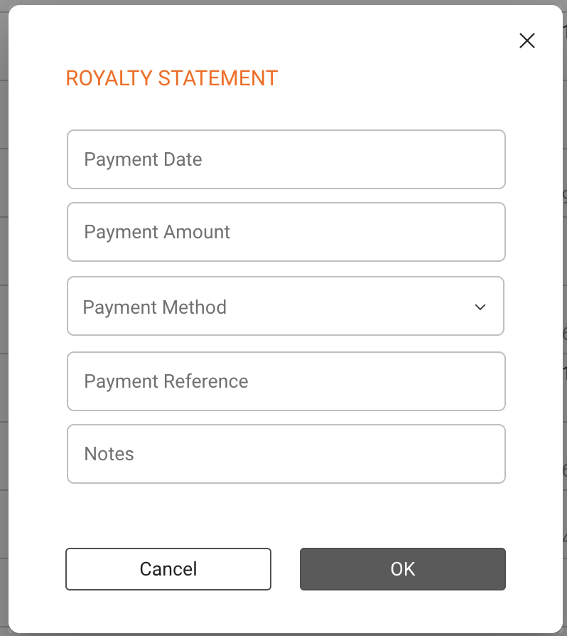 Statement Payments – Details