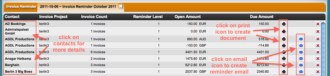 How To Generate Invoice Reminders Details