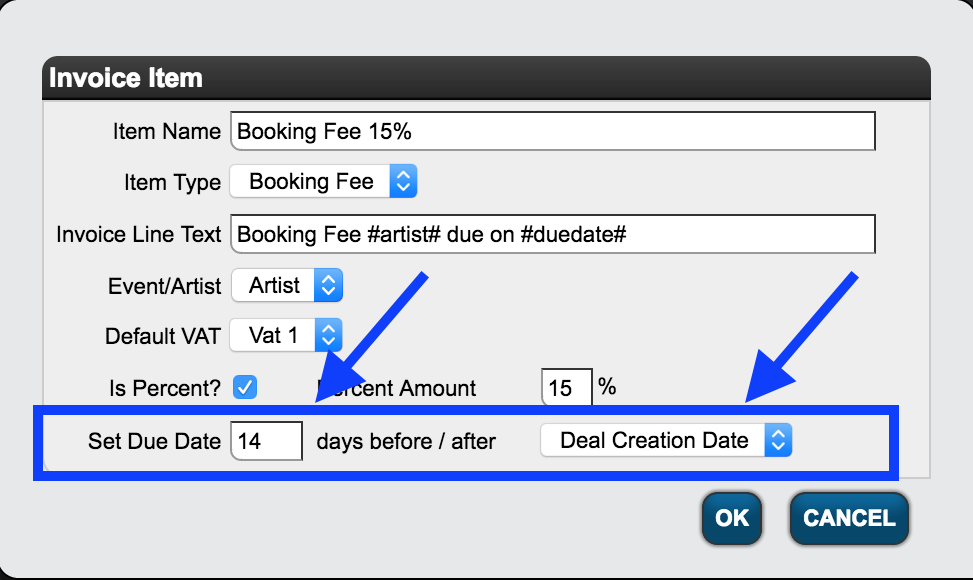 How to set automatic due dates for Money Details – Details