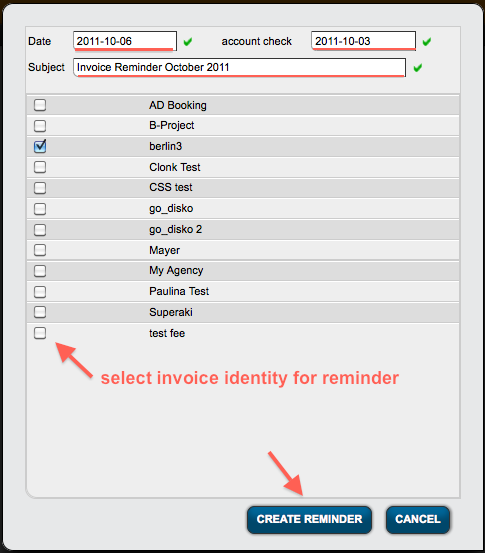 How to generate Invoice Reminders – Details