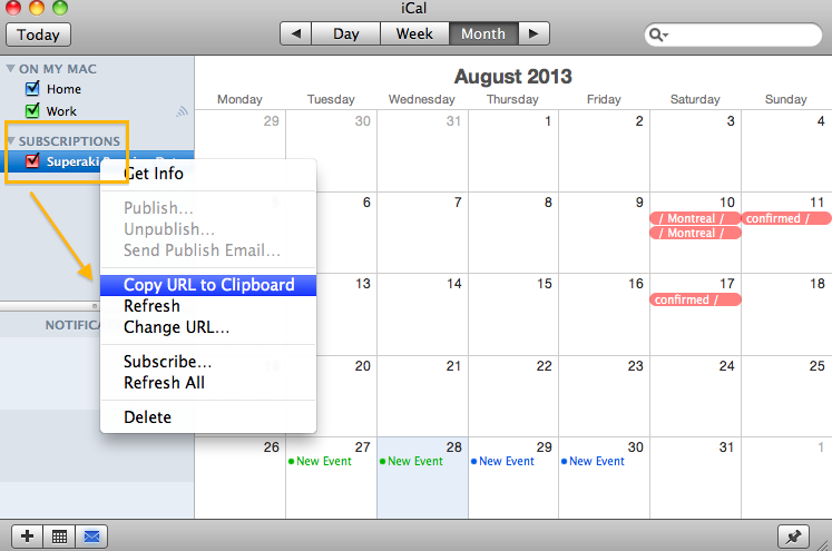 How to add external ICal calendars to Details – Details