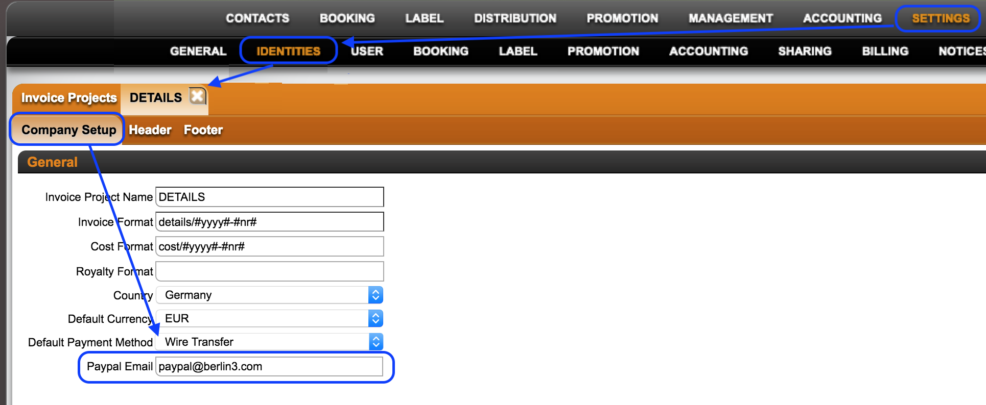 Enable the PayPal direct payment option for invoices – Details