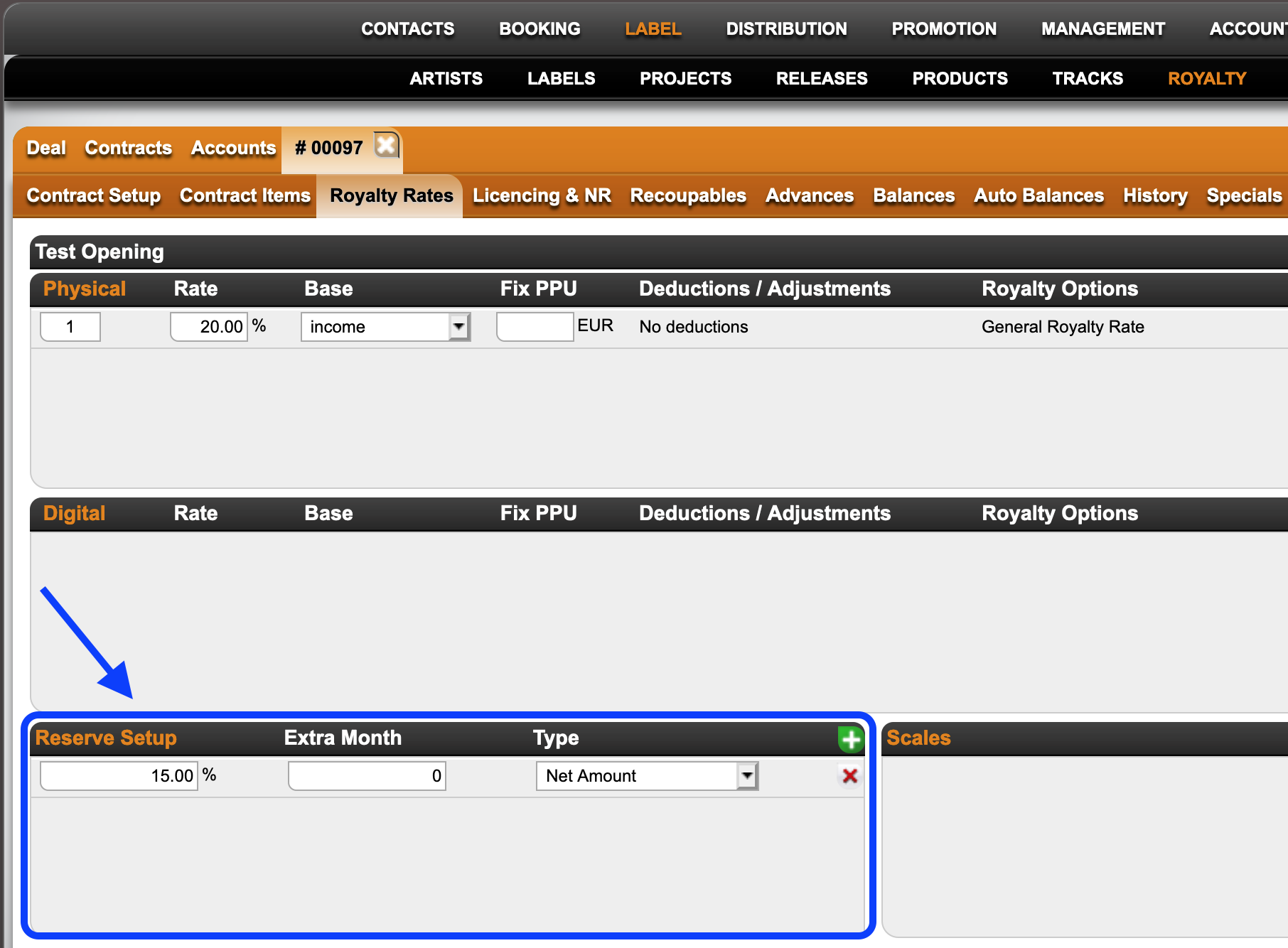How to set Return Reserves – Details